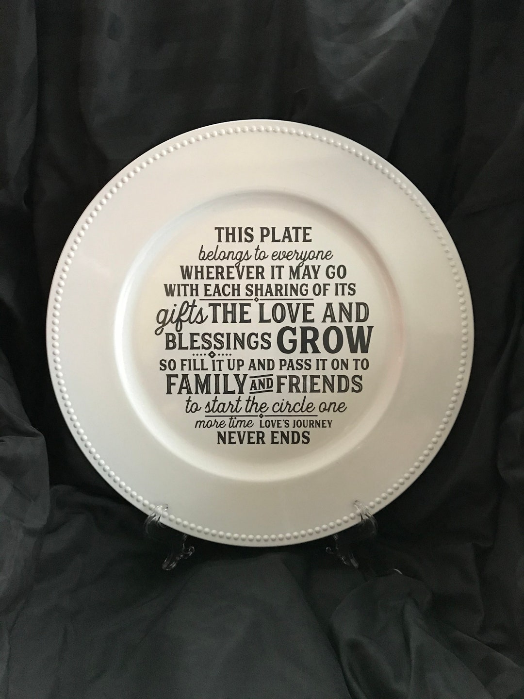 Personalized Handmade “giving Plate” - Etsy