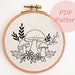 Fall Mushrrom Embroidery Pattern, Autumn Embroidery PDF Pattern ...