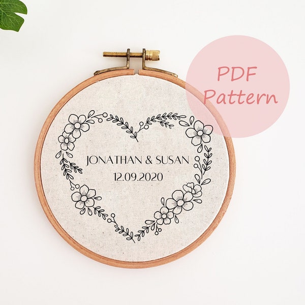 Wedding Embroidery Hoop - Etsy