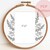 Floral Photo Frame Embroidery Pattern, Floral Picture Frame Hand ...