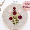 Flower Embroidery Pattern, Pdf Embroidery Pattern, Easy Embroidery Kit ...