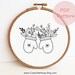 Floral Winter Mittens Embroidery Pattern, Christmas Mitten Hand ...
