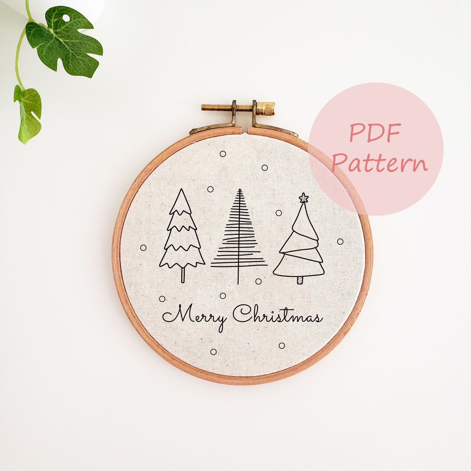 Christmas Winter Embroidery Pattern Bundle, Ornament Hand Embroidery ...