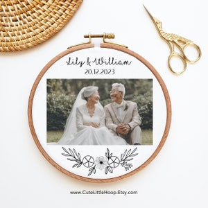 Photo Frame Embroidery Pattern Bundle, Photo Holder PDF Pattern, Flower ...