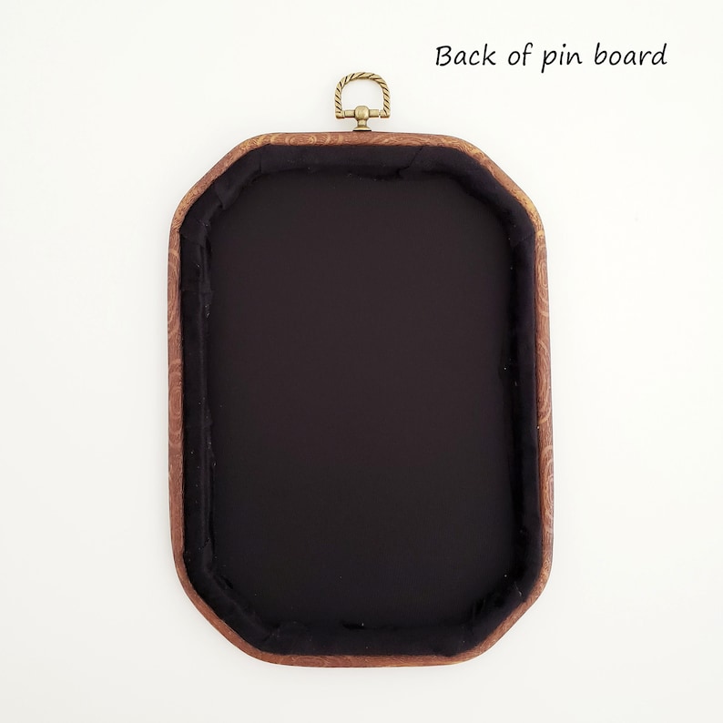 Black Velvet Octagon Pin Board Pin Display Pin Display - Etsy