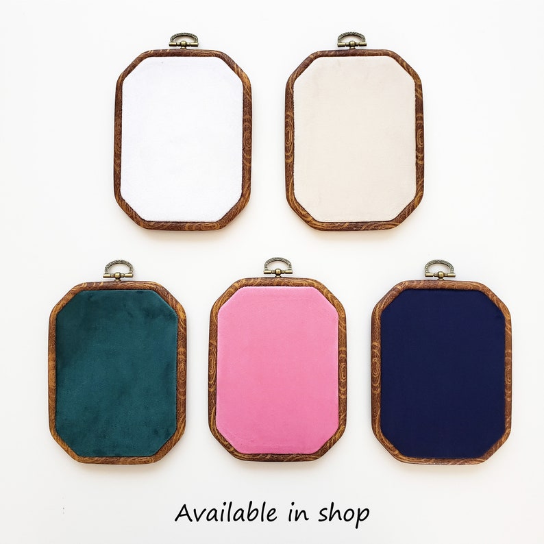 White Velvet Octagon Pin Board, Enamel Pin Display, Pin Collection ...