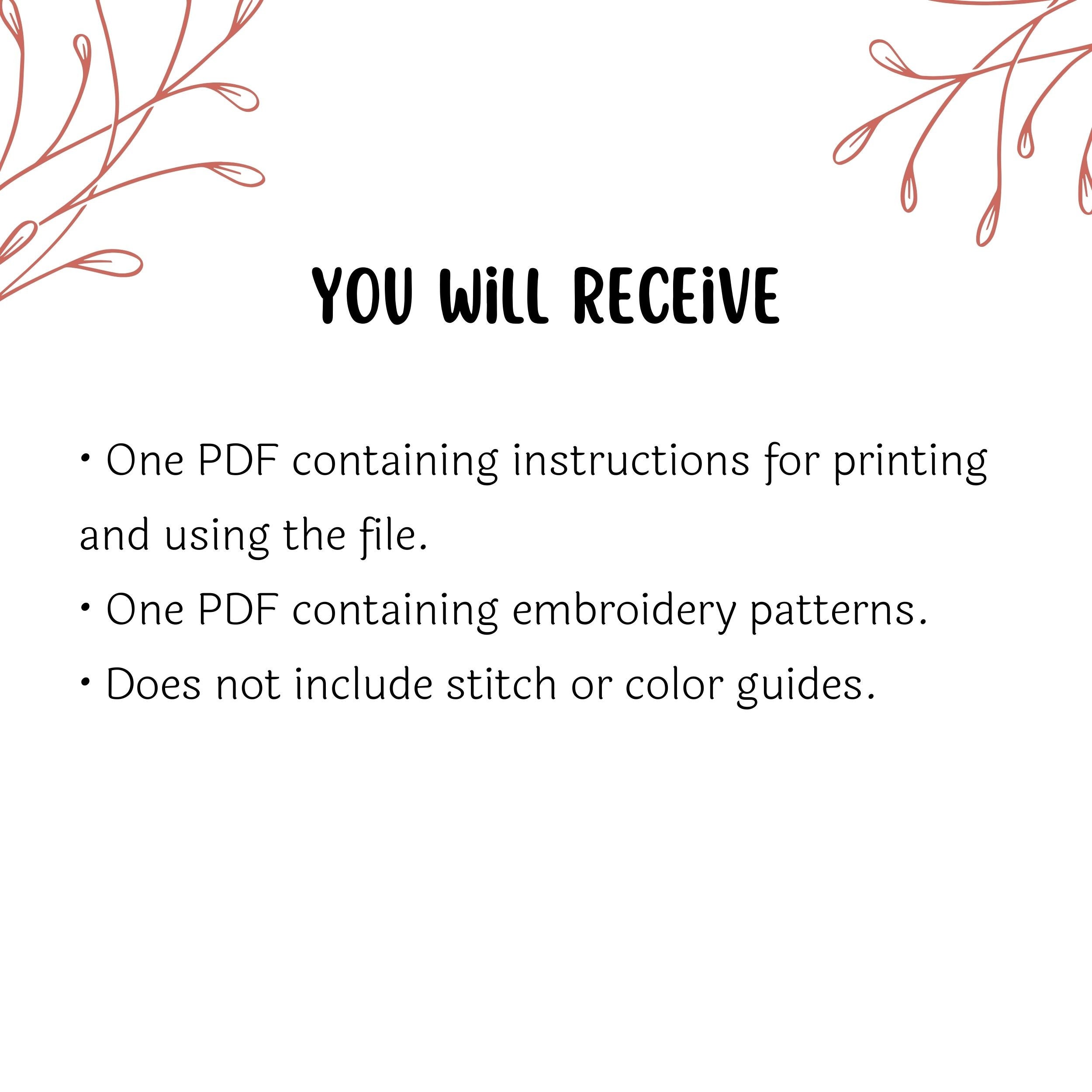 Printable Stick and Stitch PDF, Farm Animal PDF Hand Embroidery Design ...