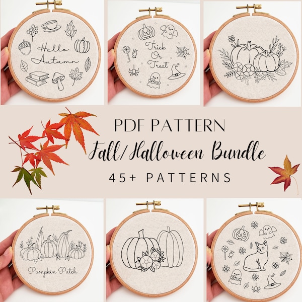 Fall Embroidery Kits - Etsy