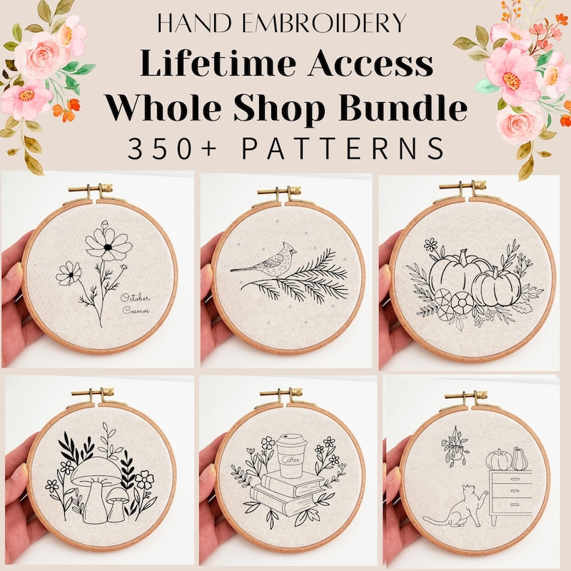 Hand Embroidery Patterns - Etsy