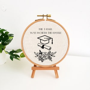 Inspirational Graduation Quote Embroidery PDF, Graduation Cap ...