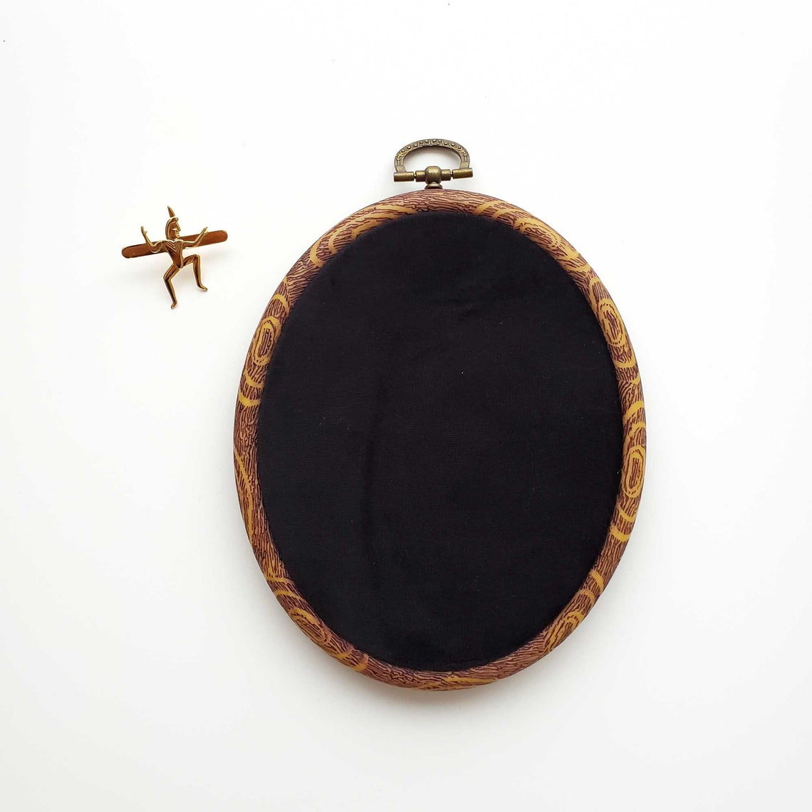 Black Velvet Pin Display Enamel Pin Hoop Badge Pin Holder | Etsy