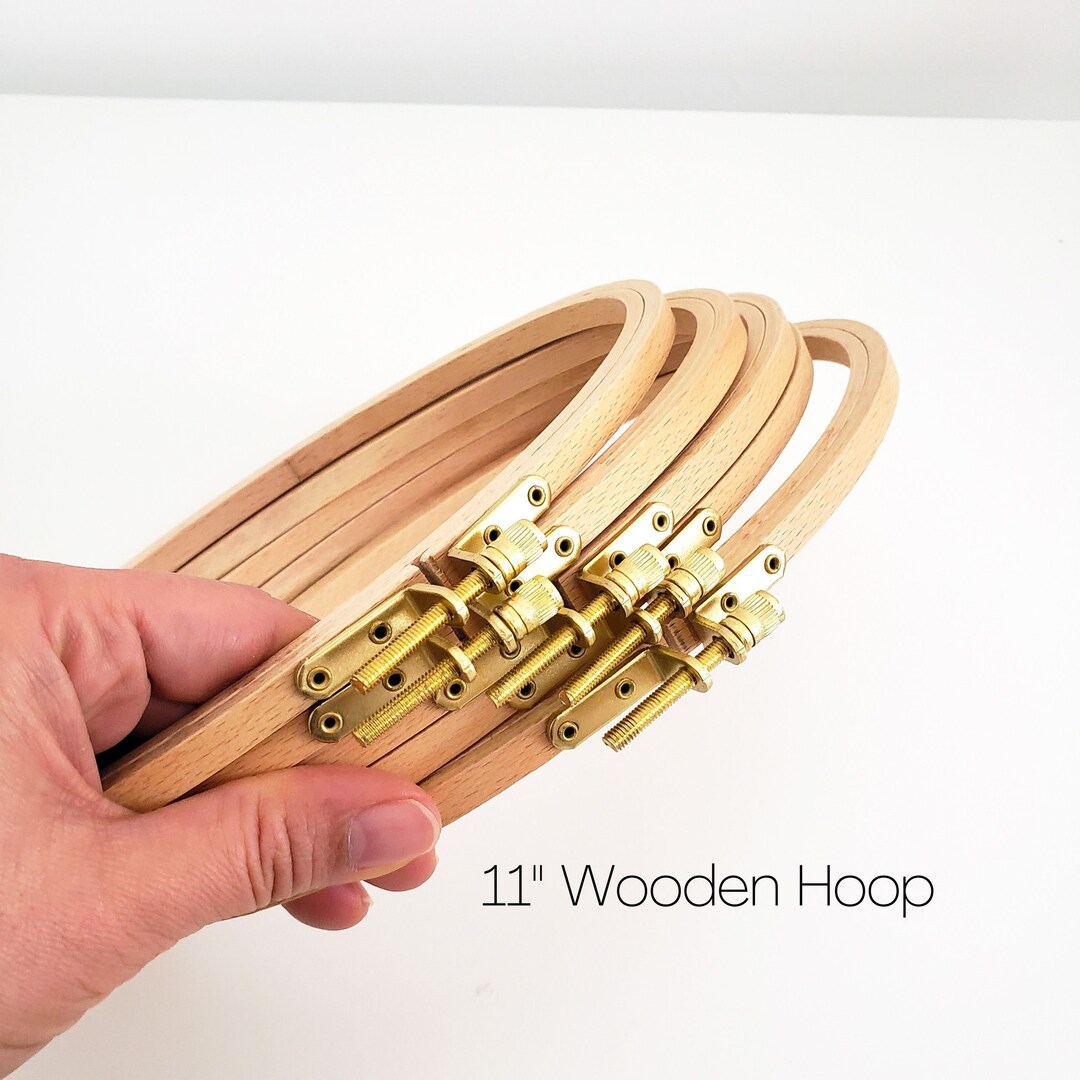 11 Inches Wooden Embroidery Hoop, Cross Stitch Hoop, Embroidery Hoop ...