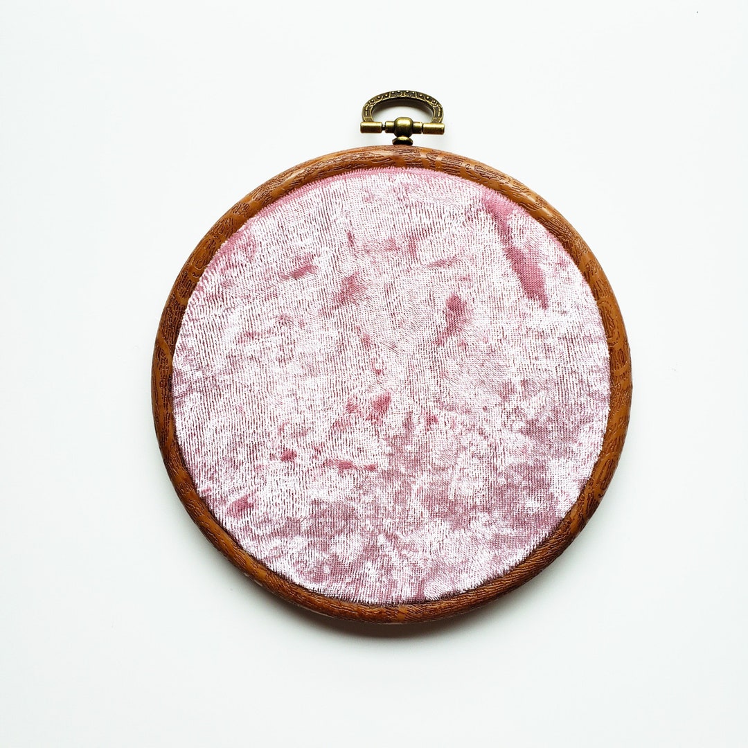 Pink Glitter Velvet Pin Board, Enamel Pin Hoop, Pin Display Board, Pin ...