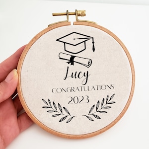 Personalized Graduation Embroidery Pattern, Graduation Year Embroidery ...