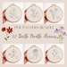 February Birth Month Embroidery Pattern, Violet Flower Hand Embroidery ...