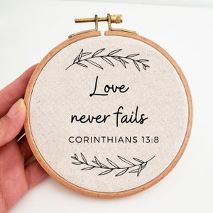 12 Bible Verse PDF Embroidery Pattern, Religious Christian Quote ...