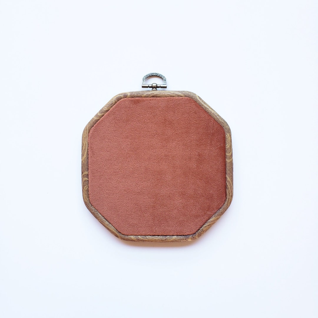 Brown Velvet Octagon Pin Display Board, Enamel Pin Holder, Brooch Pin ...