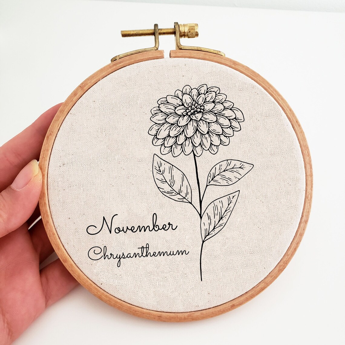 November Birth Month Embroidery Pattern, Hand Embroidery Design, Birth ...