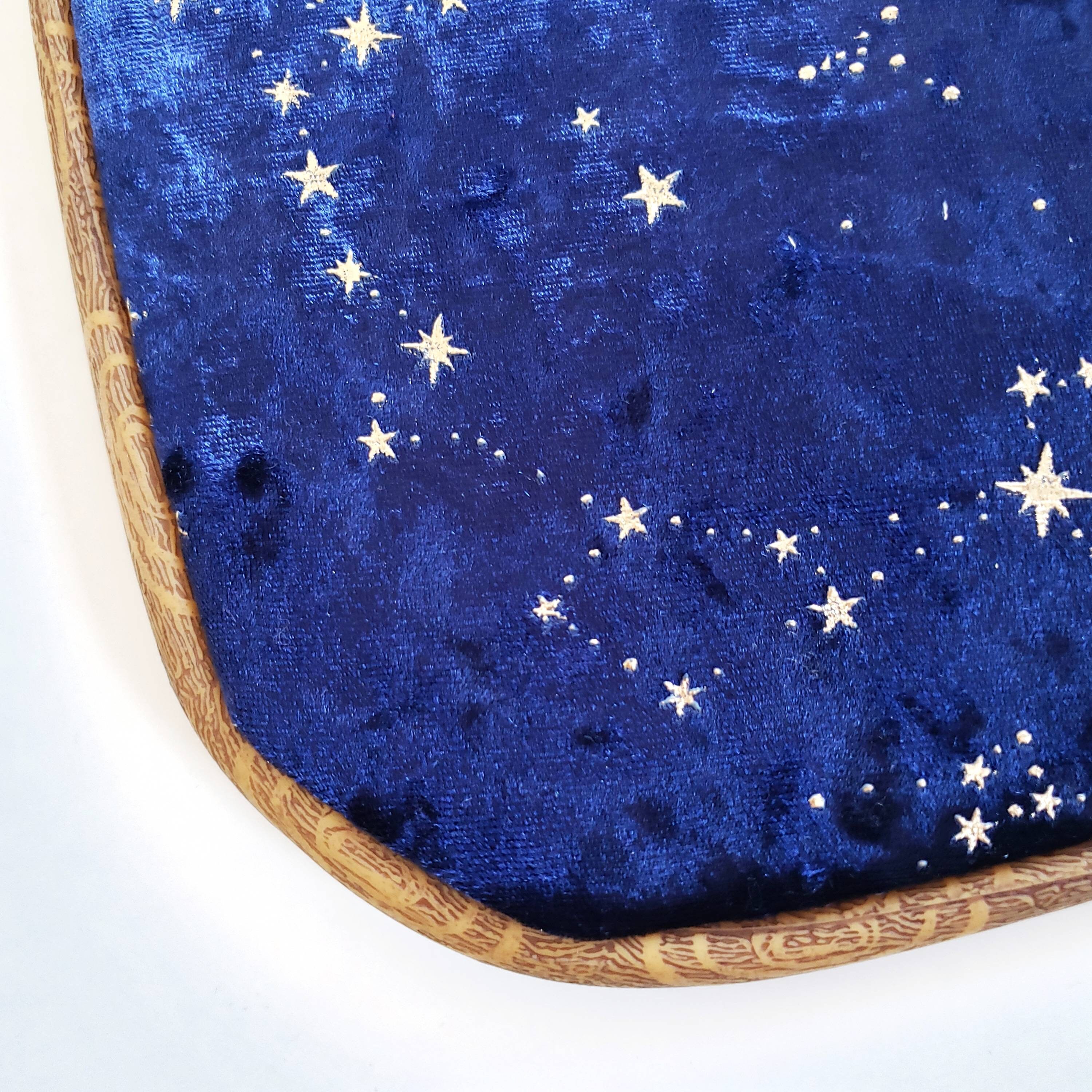 Blue Star Velvet Octagon Pin Board, Enamel Pin Display, Pin Collection ...