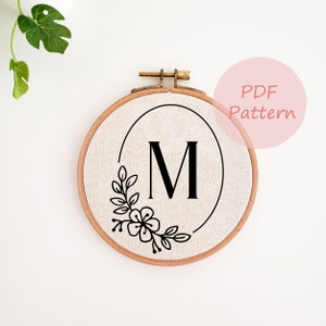 Monogram Embroidery Pattern Bundle, Alphabet Embroidery Pattern Bundle ...