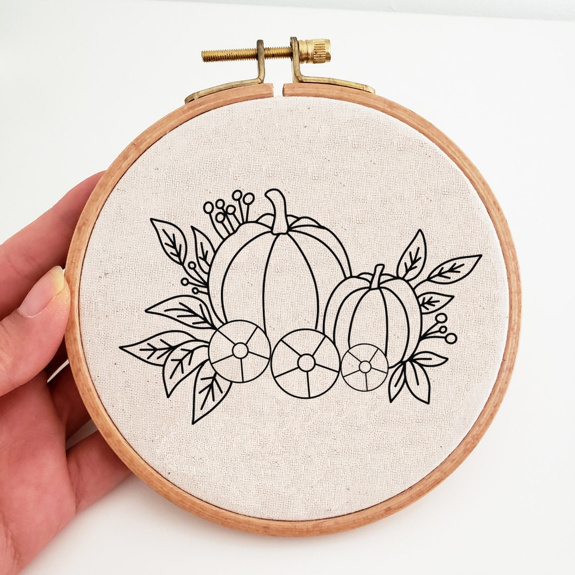 Pumpkin Embroidery Pattern Printable Embroidery Pattern Hand - Etsy