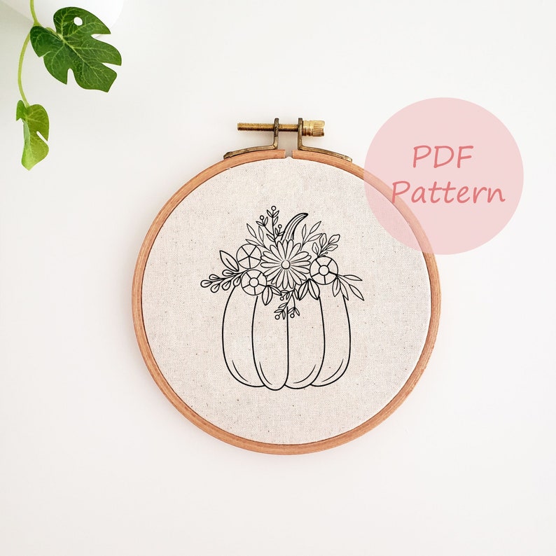 Fall Embroidery Pattern Bundle, Halloween Embroidery Pattern Bundle ...