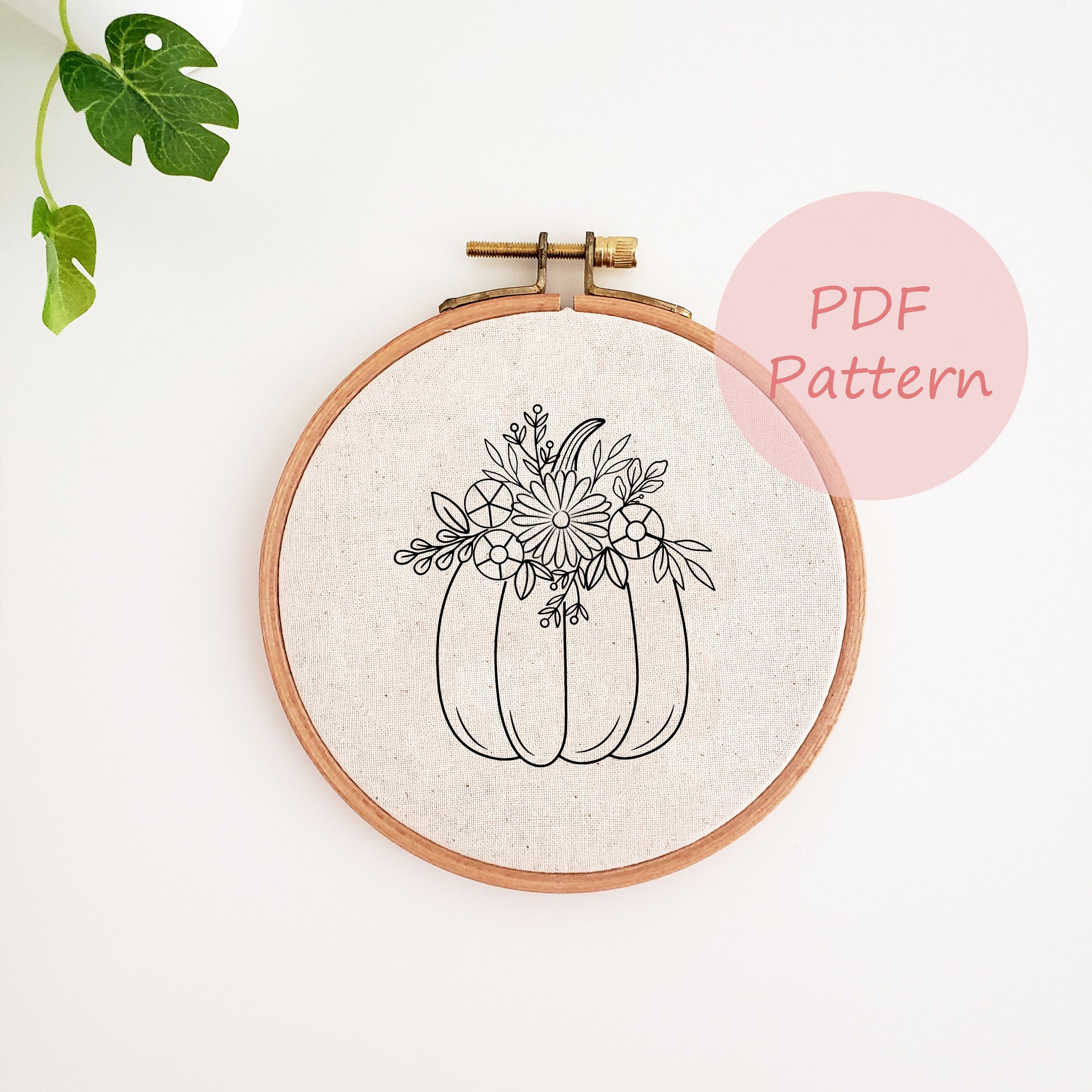 Fall Embroidery Pattern Bundle, Halloween Embroidery Pattern Bundle ...