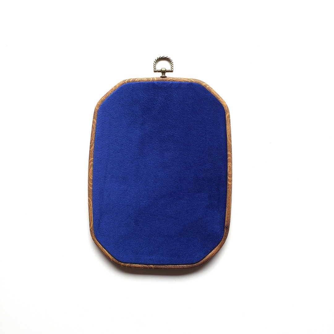 Royal Blue Velvet Octagon Pin Board, Enamel Pin Display, Pin Collection ...