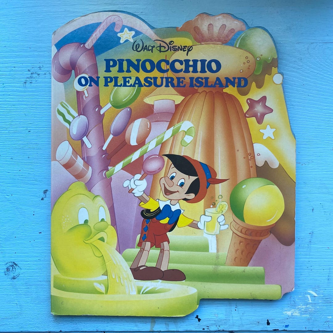 80s Vintage Pinocchio on Pleasure Island Hardcover Book - Etsy
