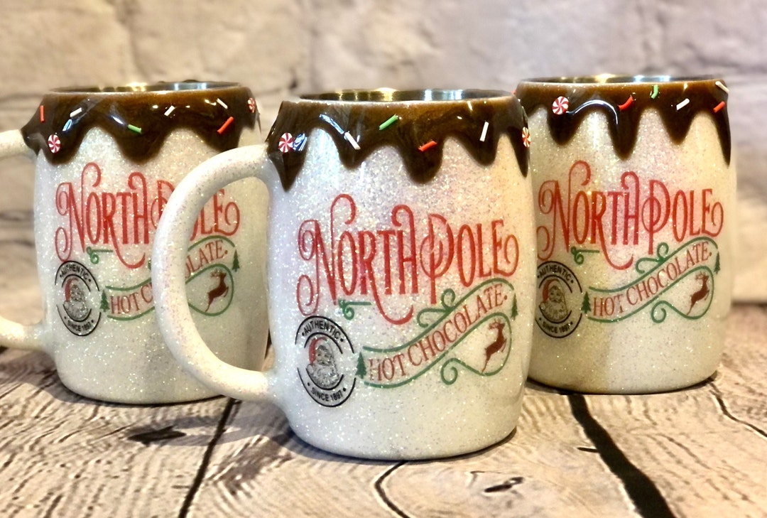 Personalized Santa Clause Hot Chocolate Drip Mug Custom North - Etsy