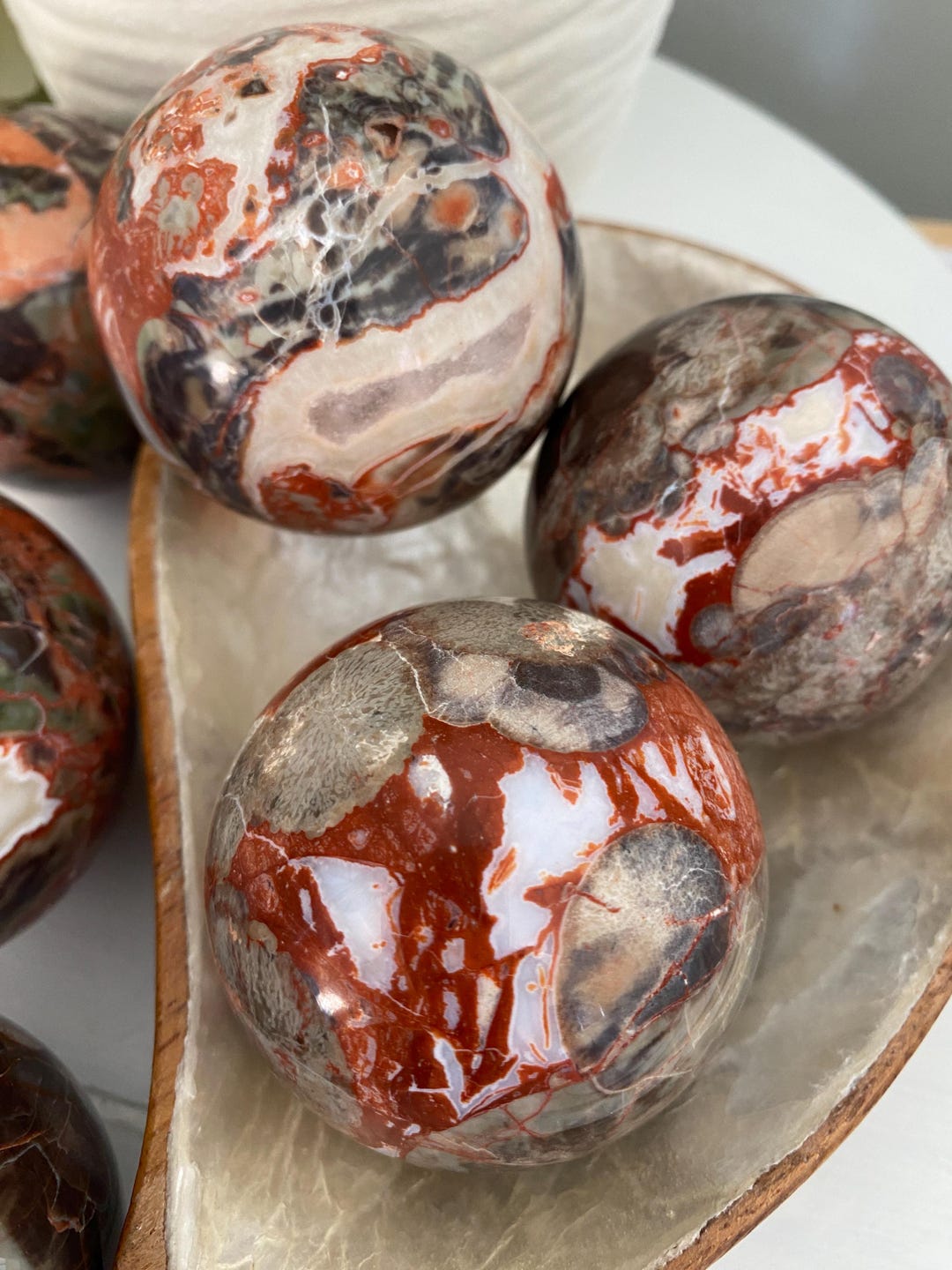 Money Agate Spheres (you Choose) Coin Agate - Etsy