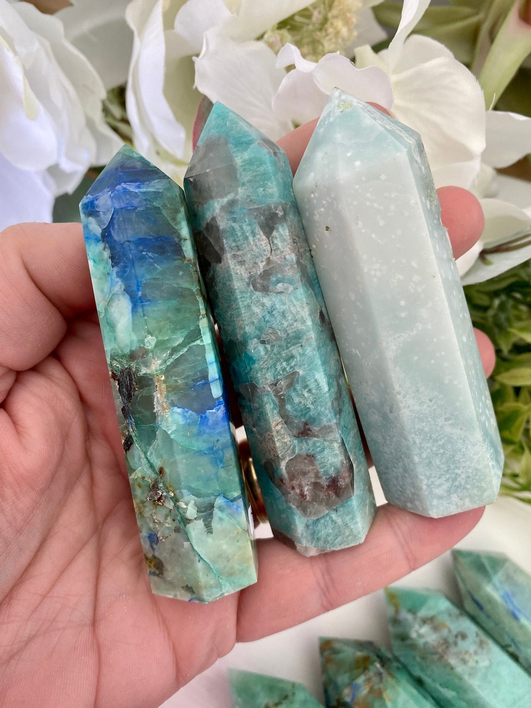 Caribbean Calcite Towers (available With Lapis Lazuli Inclusions or ...