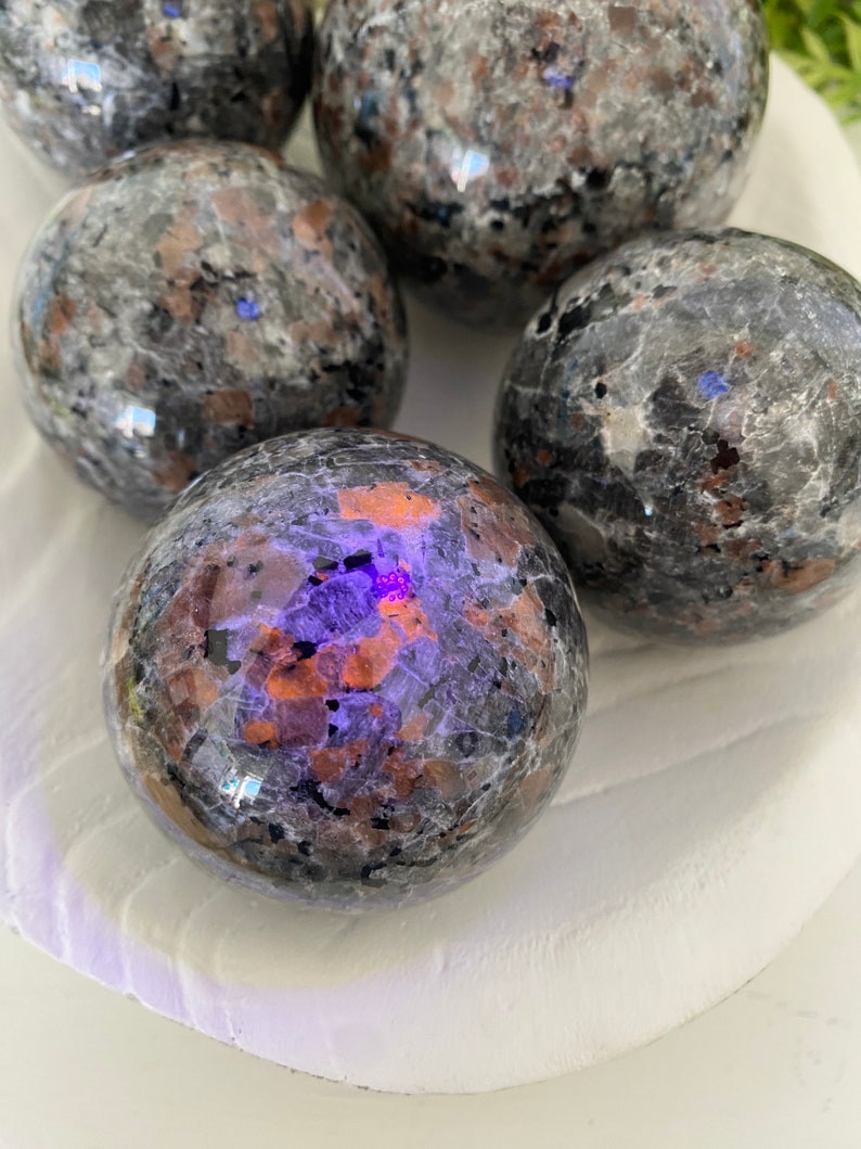 Yooperlite Spheres (UV Glow Stones, the Stone of Truth), You Choose ...