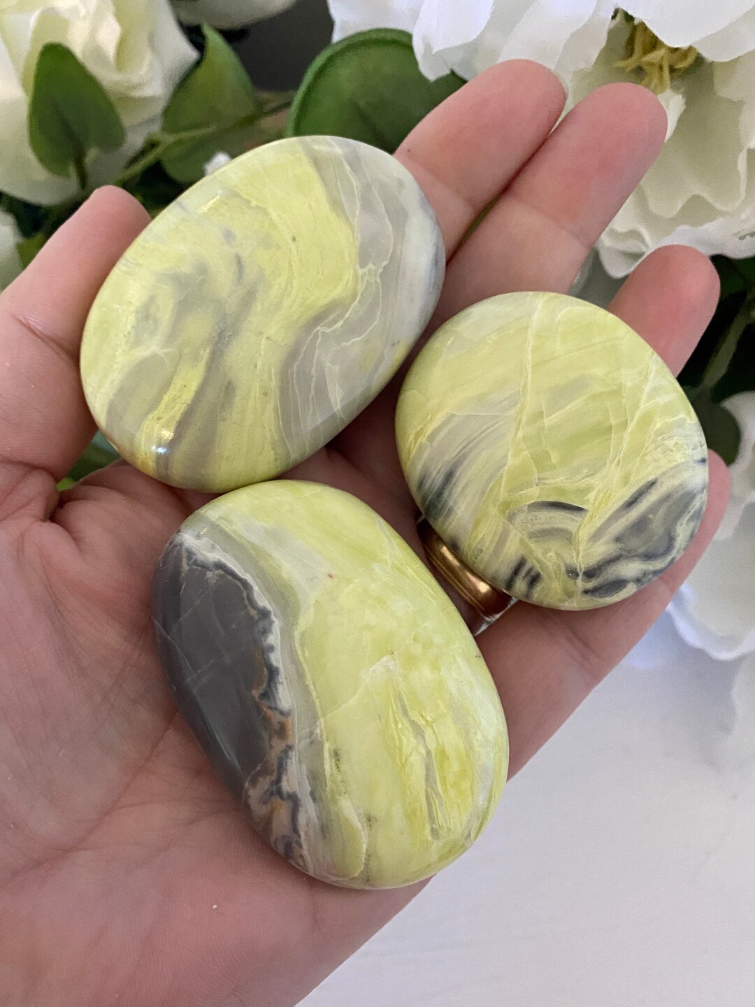 Serpentine Pillow Palm Stones (A.K.A Luck of the Irish Stone), You ...