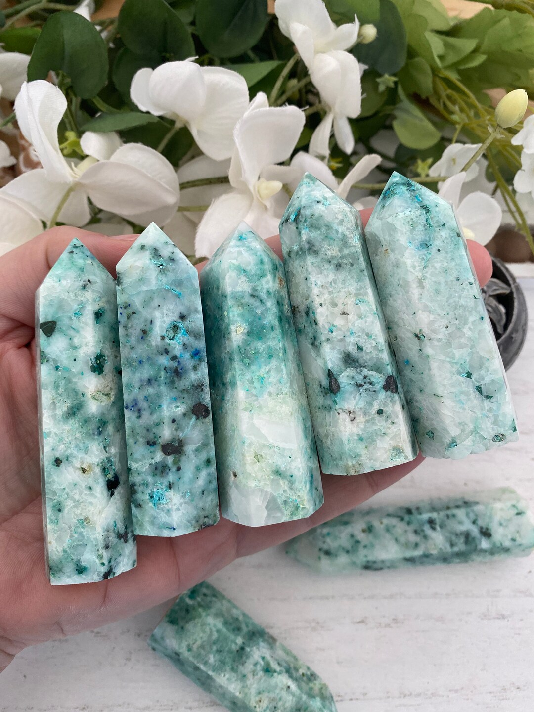 Phoenix Towers chrysocolla Malachite & Turquoise Aka - Etsy