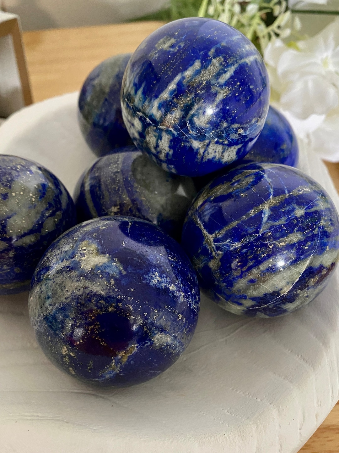 Lapis Lazuli Spheres (you Choose) Sphere Stand Included - Etsy