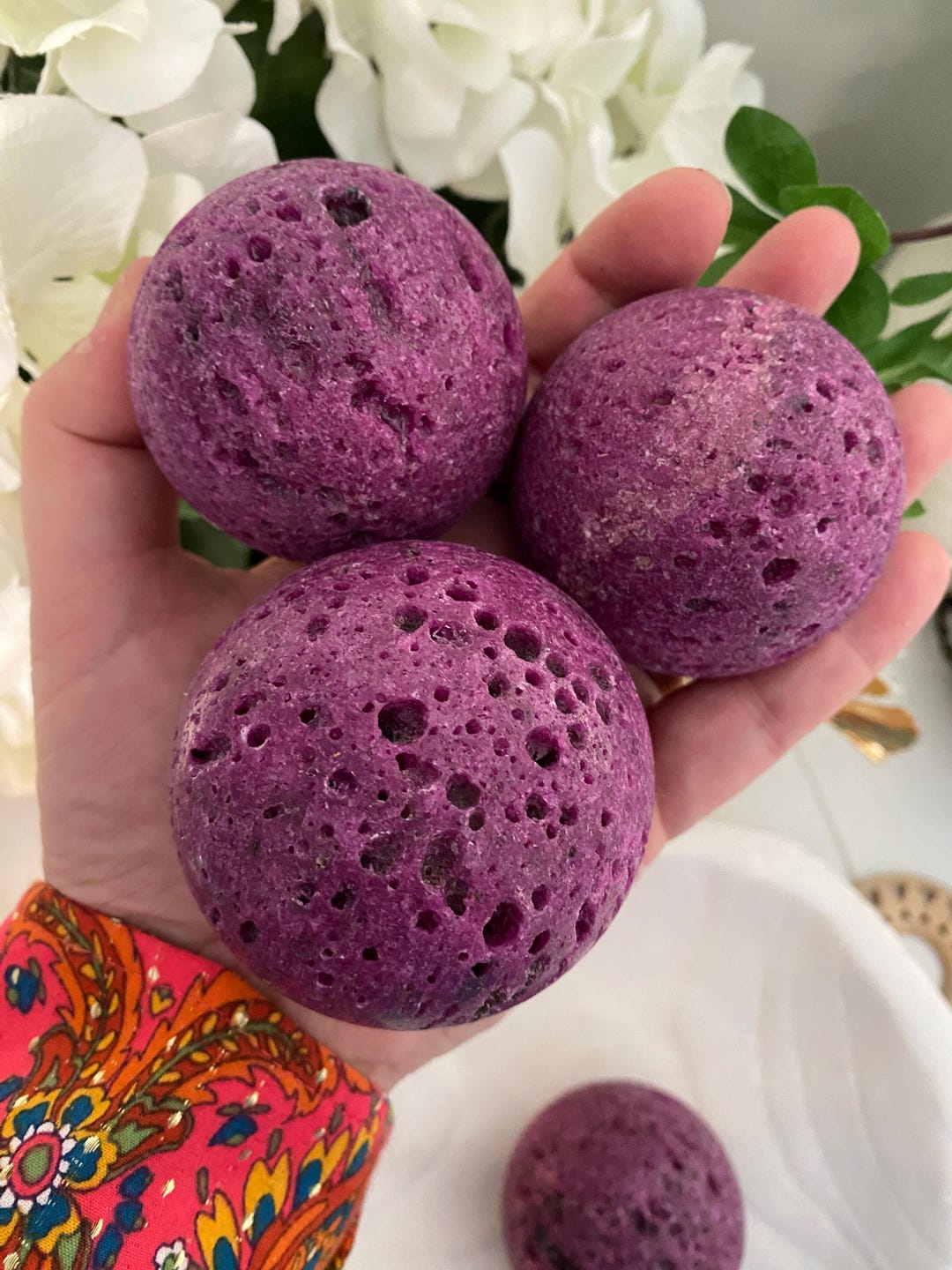 Honeycomb Ruby Spheres (you Choose) Sphere Stand Included - Etsy