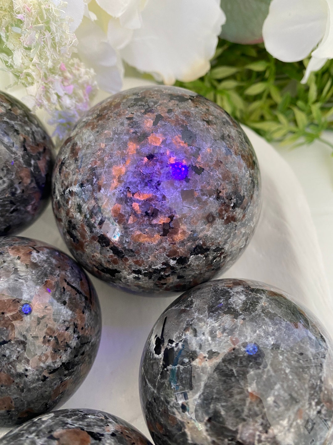 Yooperlite Spheres (UV Glow Stones, the Stone of Truth), You Choose ...