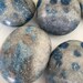 K2 Pillow Palm Stones (azurite Teardrop, Azurite in Granite) You Choose ...