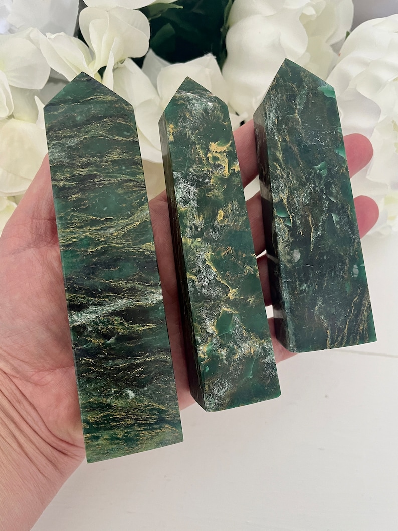 Emerald Green Mica & Quartz Towers (you Choose) - Etsy