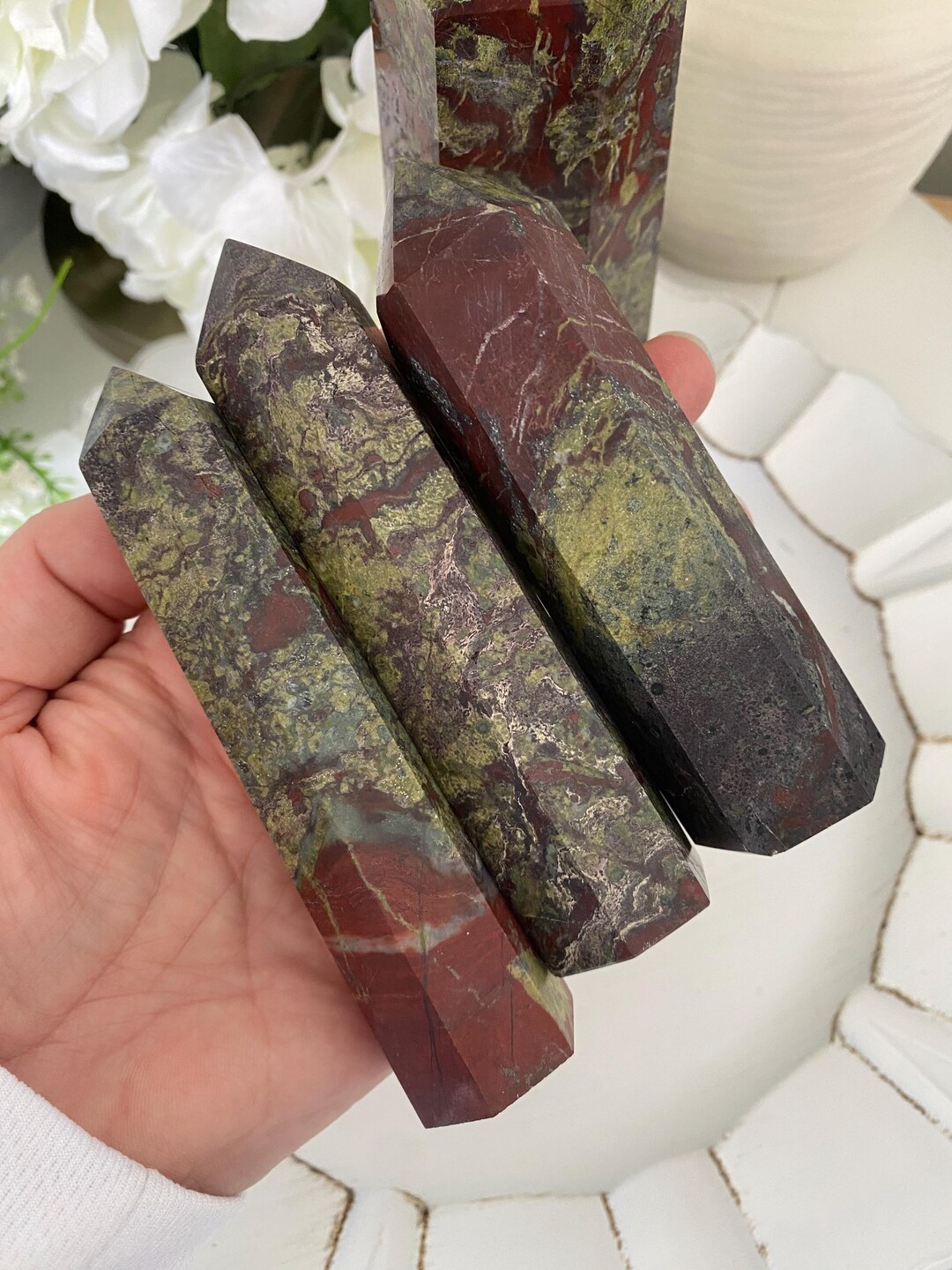 Dragon's Blood Towers (epidote/piemontite), You Choose - Etsy