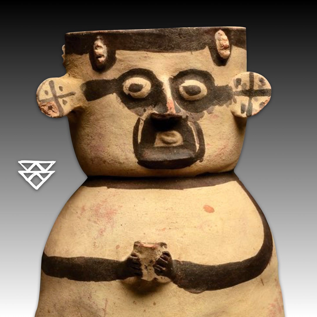 Authentic Pre-columbian Chancay Anthropomorphic Figure Peru Ca. 800 ...