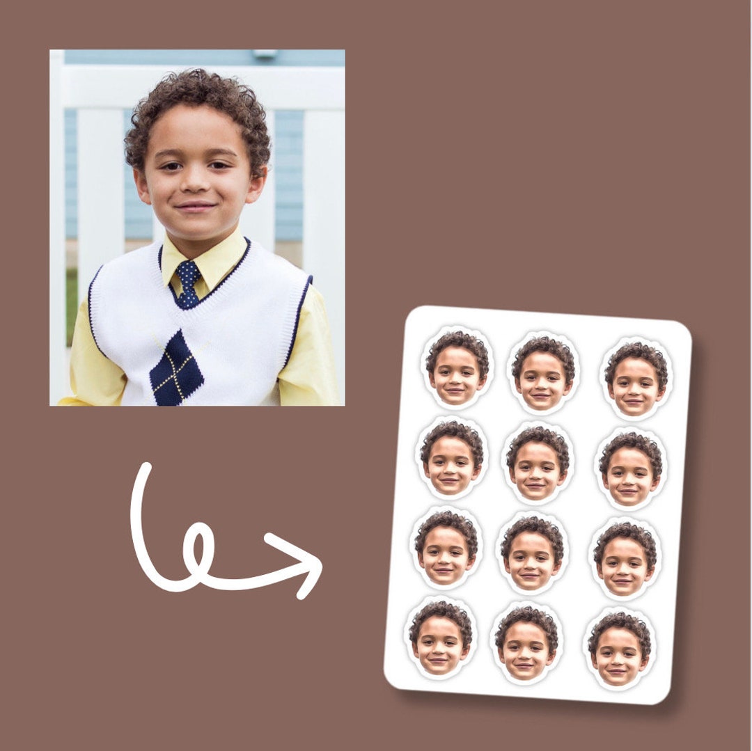 ANIMATED Custom Face/portrait Sticker Sheets - Sticker Sheets of Your ...