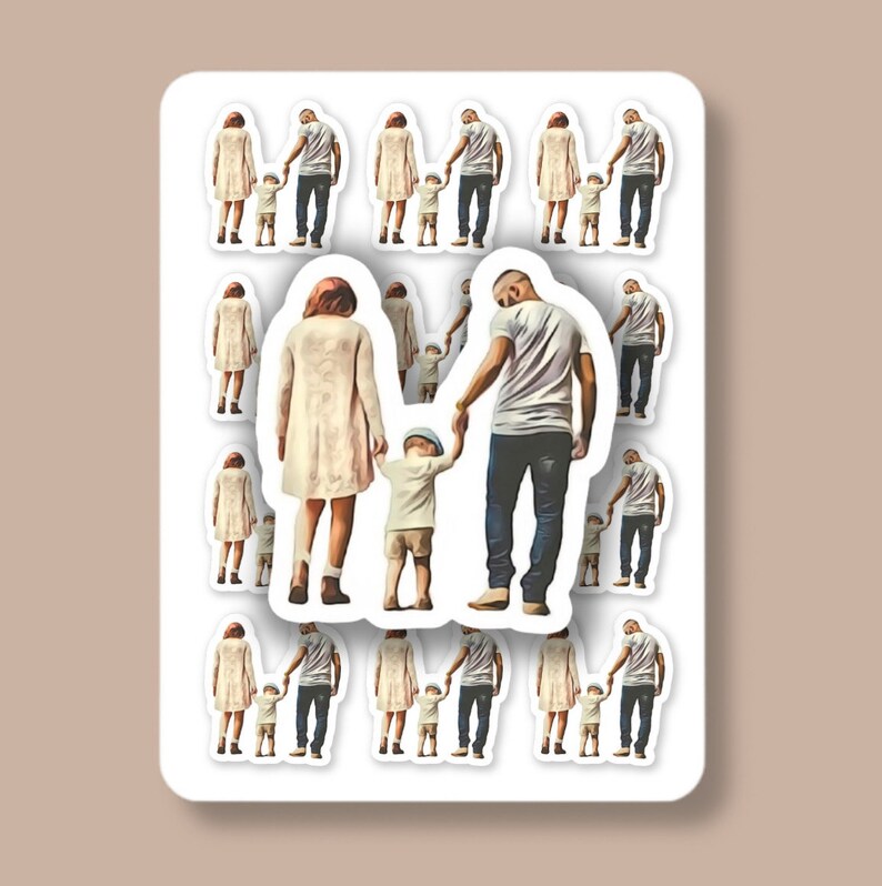 ANIMATED Custom Family Sticker Sheets - Sticker Sheets of Your Family ...