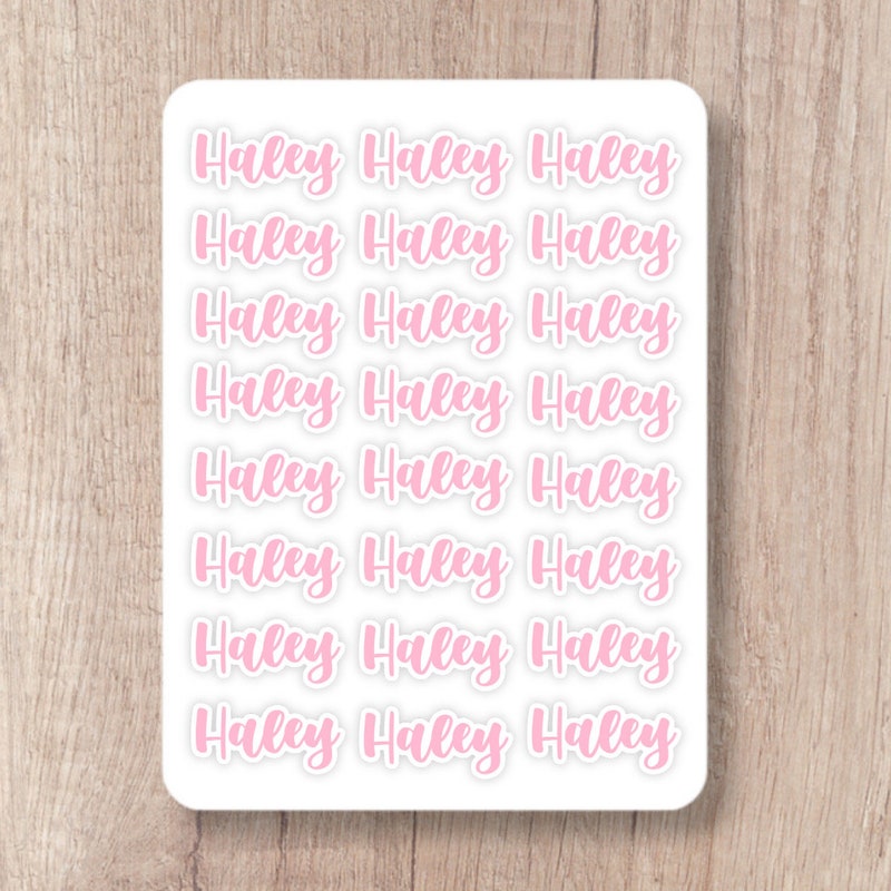 Name Stickers - Etsy