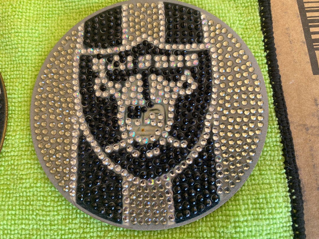 Las Vegas Raiders Diamond Art Coaster Set-finished Product - Etsy