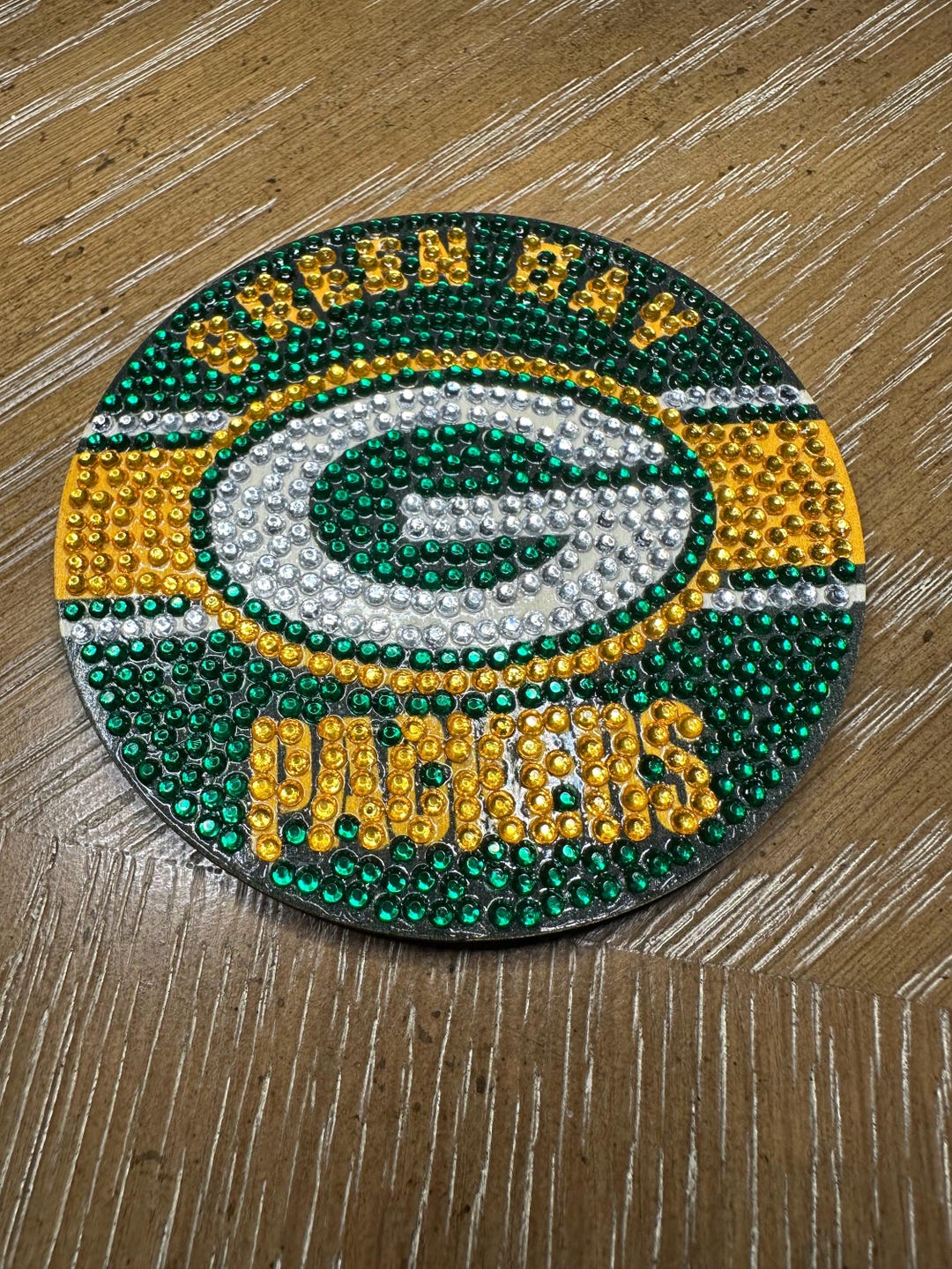 Green Bay Packers Diamond Art Finished 8 Coaster Set - Etsy