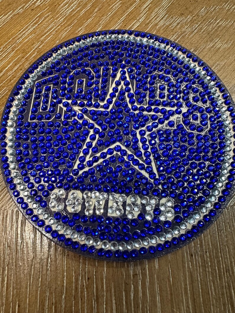 Dallas Cowboys Diamond Art Finished Coasters - Etsy