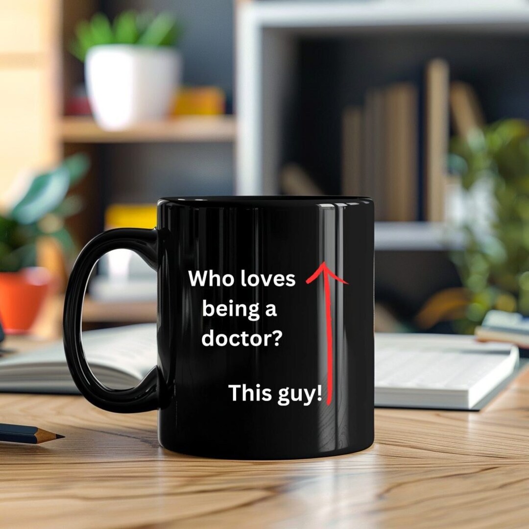I Love Being a Doctor Black Mug for Men Doctor Mug Gift for Male Doctor ...