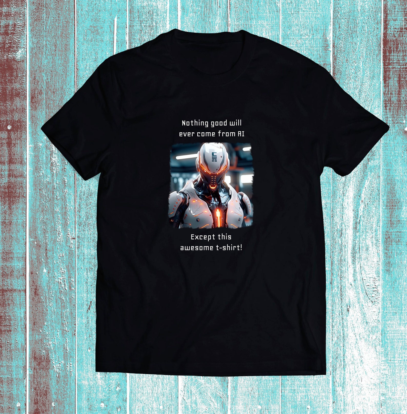 AI T-shirt | Killer Robot T-shirt | Sci-fi T-shirt | Futuristic T-shirt ...